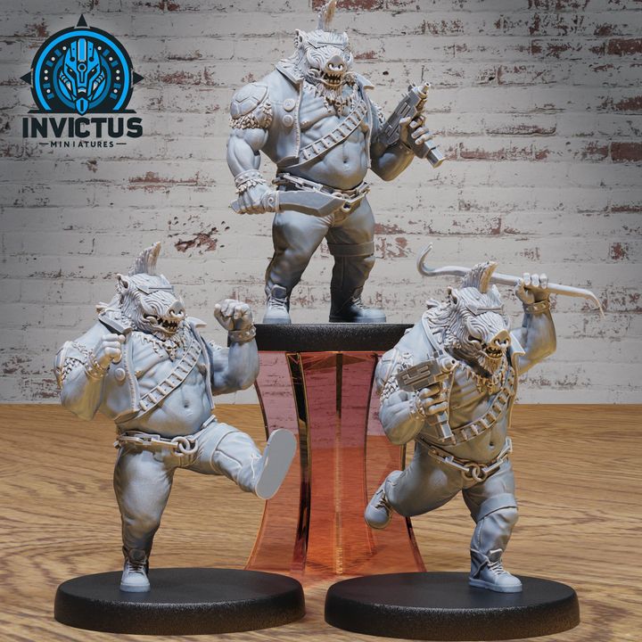 3D Printable Boar Bandit Set / Space Thief / Star Battle Pirate / Alien ...