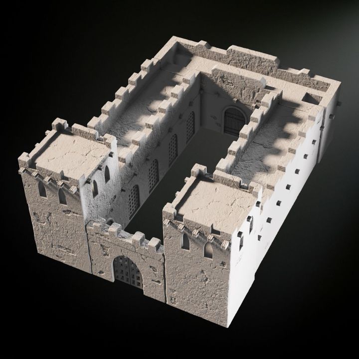 3D Printable Desert Prison by WargamesCo