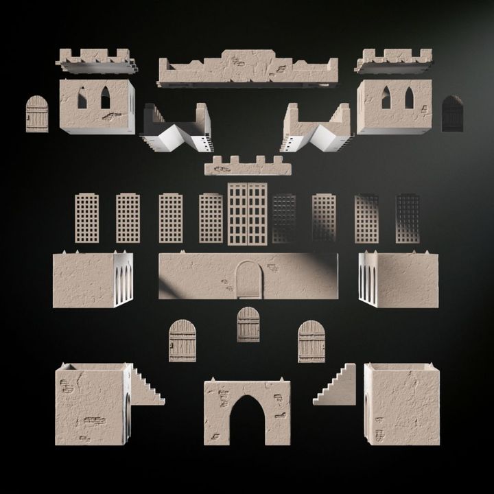 3D Printable Desert Prison by WargamesCo