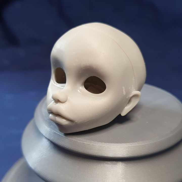3D Printable BJD Doll Head Dolly Stl Files by david martin