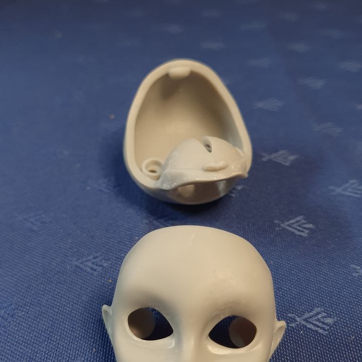 Download BJD Doll Head Dolly Stl Files von david martin