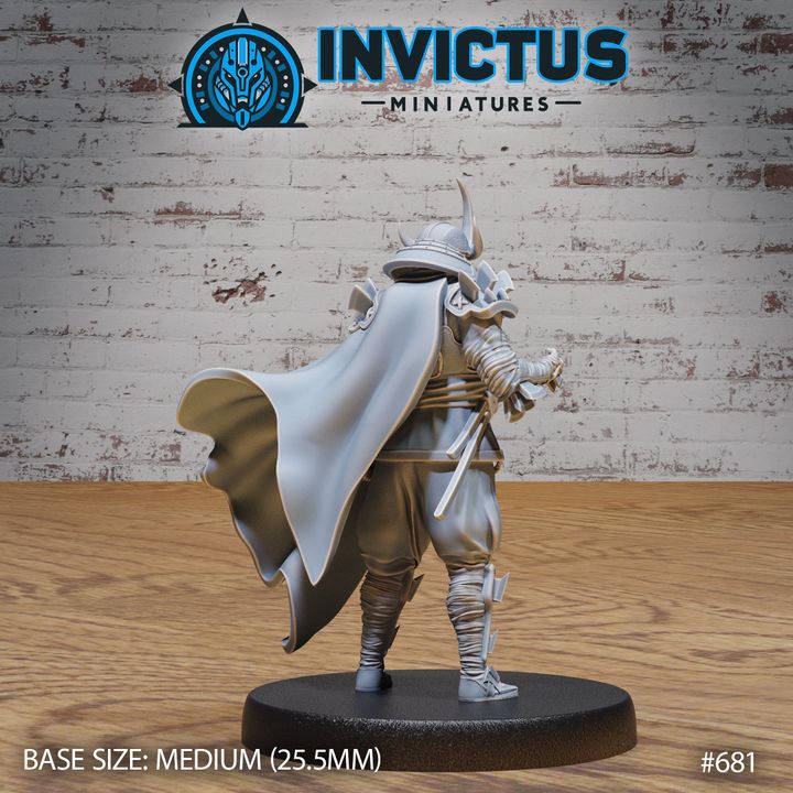 3D Printable Samurai Leader / Space Ronin / Star Battle Pirate ...