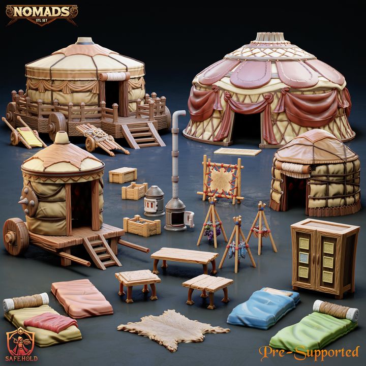 3D Printable Nomads - Full Set by Safehold