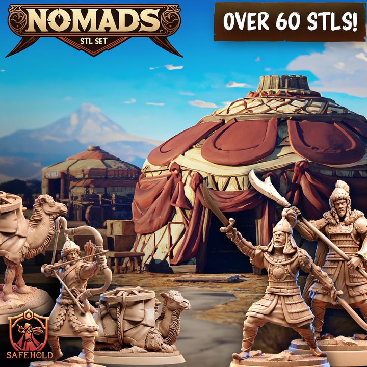 3D Printable Nomads - Full Set by Safehold