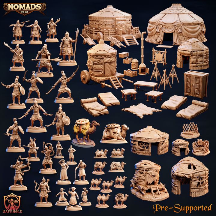 3D Printable Nomads - Full Set by Safehold