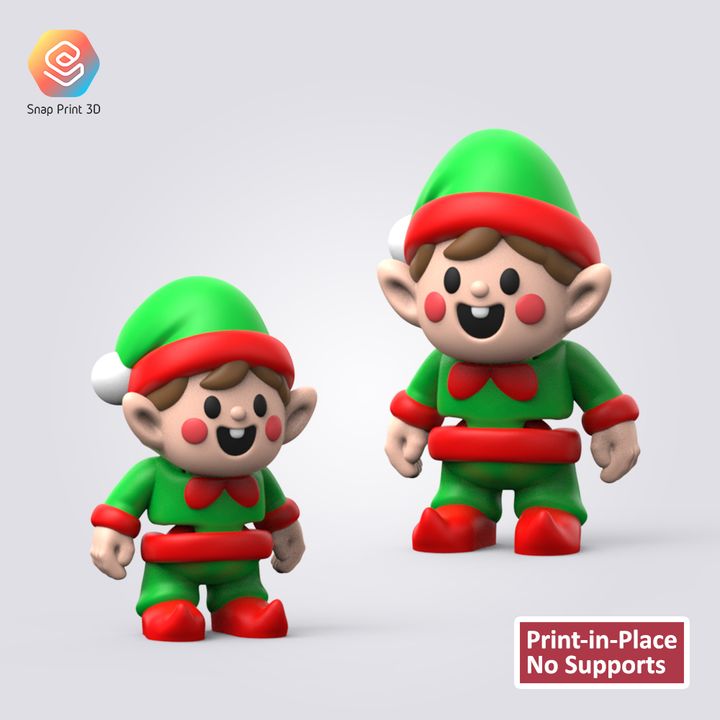 3D Printable Flexi Elf by SNAP PRINT 3D