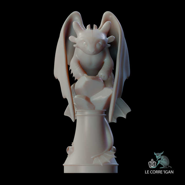 3D Printable How to train your dragon_ toothless_the King by KELIG LE CORRE