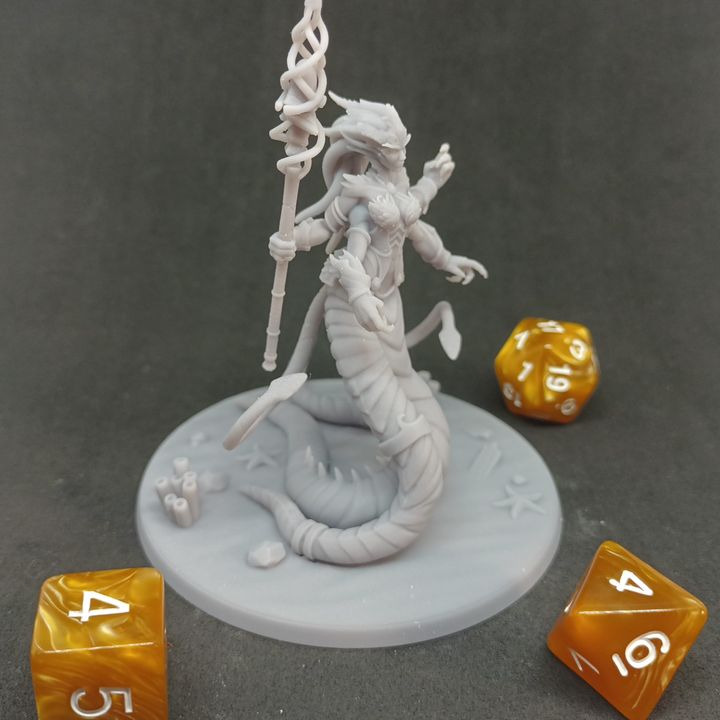 3D Printable Under The Sea - Shara, Queen of the Deep by Imagine Minis