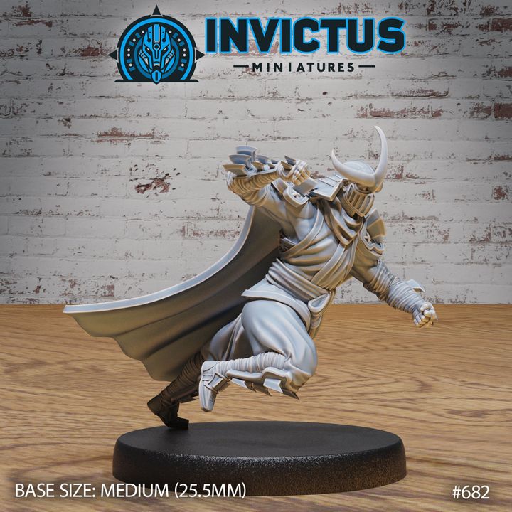 3D Printable Samurai Leader Set / Space Ronin / Star Battle Pirate ...