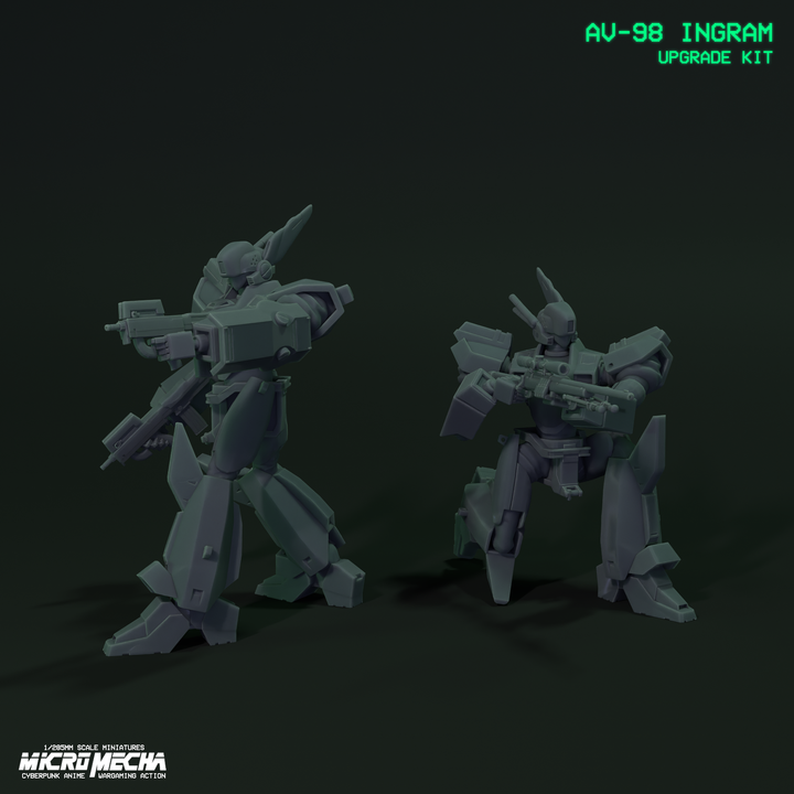3D Printable AV-98 Ingram Unit 3 Upgrade kit by MicroMecha