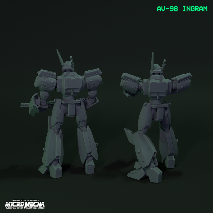 3D Printable AV-98 Ingram by MicroMecha