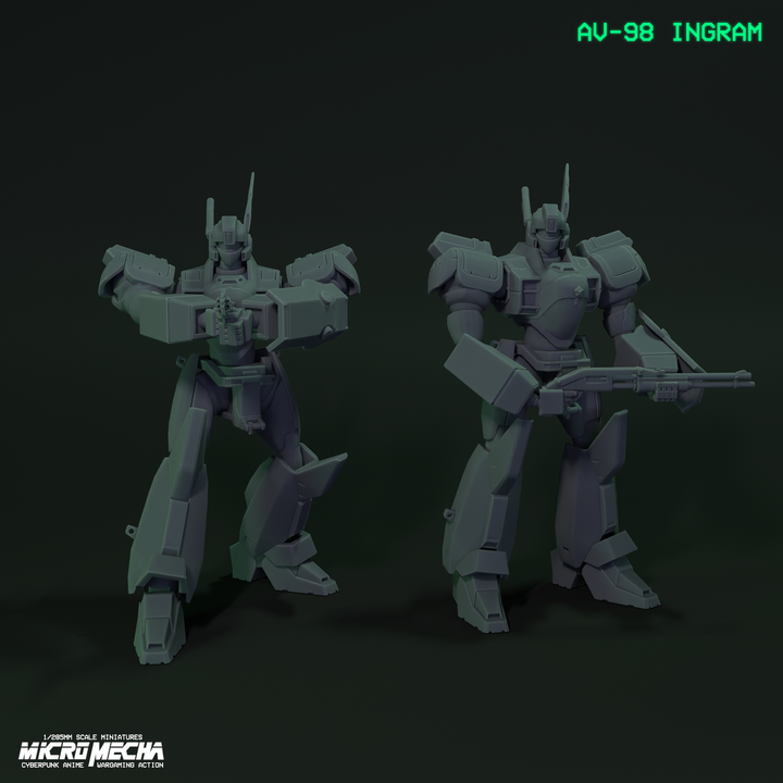 3D Printable AV-98 Ingram by MicroMecha