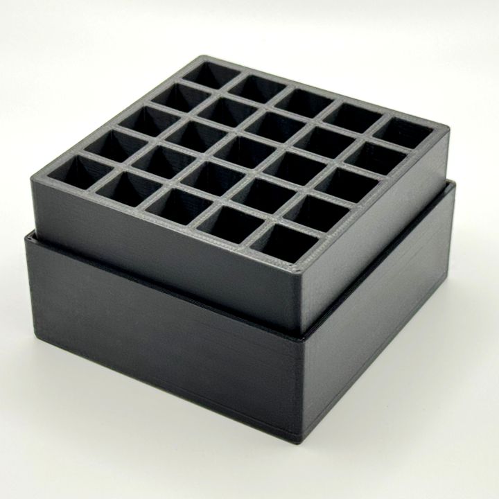 3D Printable 25-Piece Burr Puzzle Set with Box by Stephanie Cervi