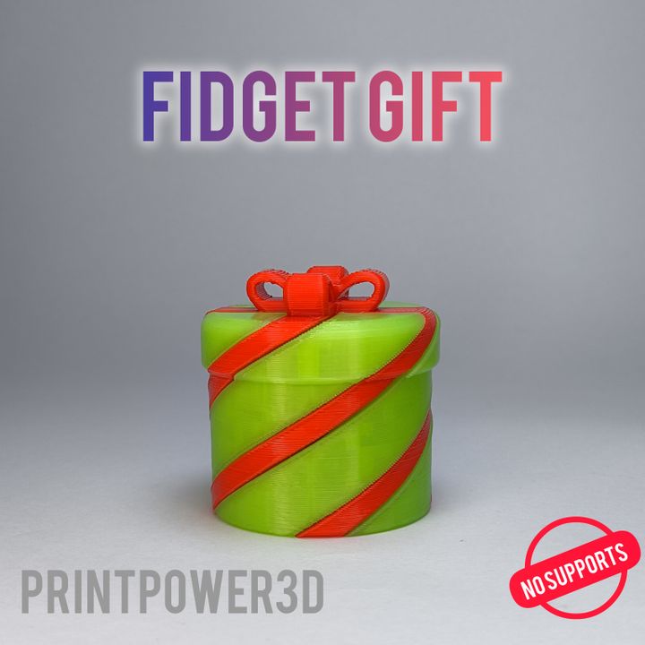 3D Printable Spiral christmas helix toy / fidget 2 by Alan Germanier