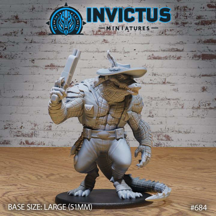 3D Printable Alligator Mutant Set / Space Crocodile Warrior / Star ...