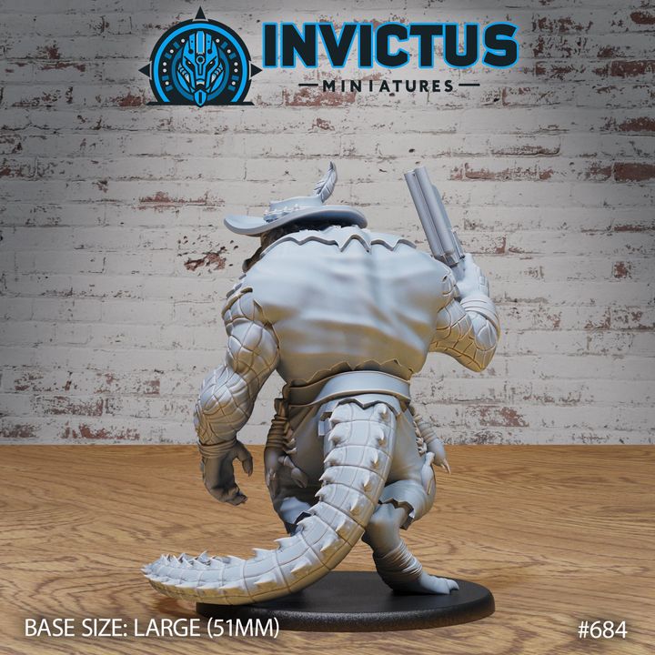 3D Printable Alligator Mutant Set / Space Crocodile Warrior / Star ...