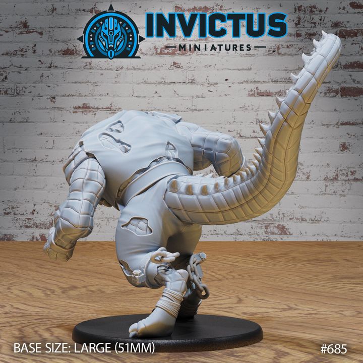 3D Printable Alligator Mutant Set / Space Crocodile Warrior / Star ...