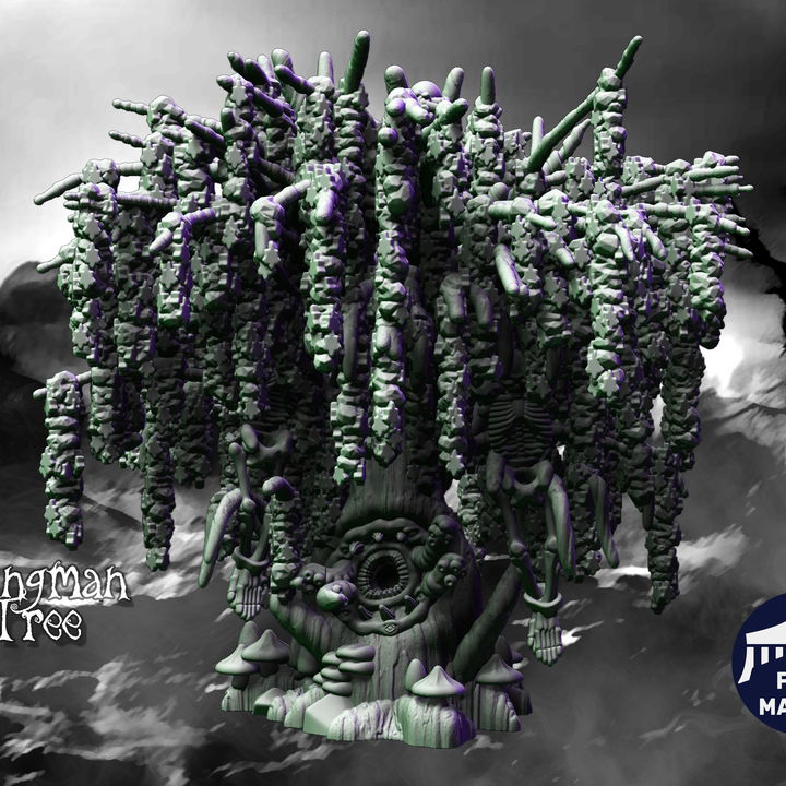 3D Printable Hangman Tree by Flea Market