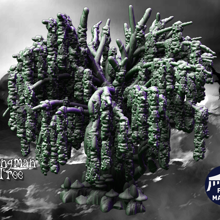 3D Printable Hangman Tree by Flea Market