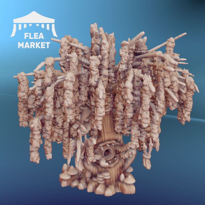 3D Printable Hangman Tree by Flea Market