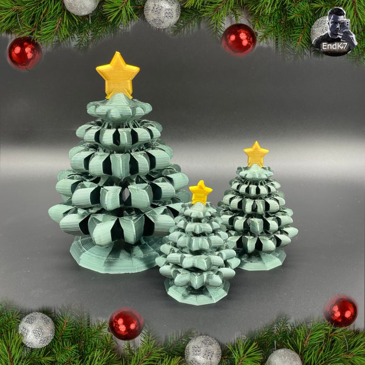 3D Printable Christmas Tree Tea Light by EndK7