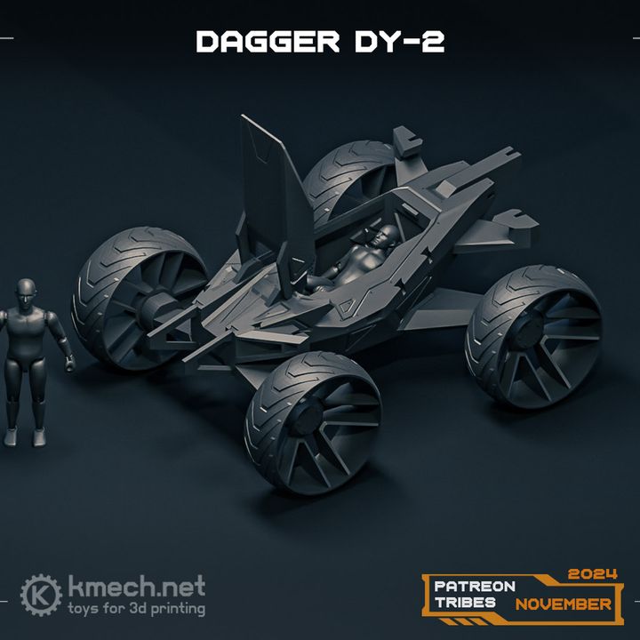 3D Printable DAGGER vehicle by Kmech