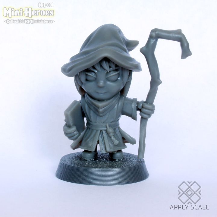3D Printable Mini Heroes - Collectible RPG Miniatures (Wizard, Mage ...