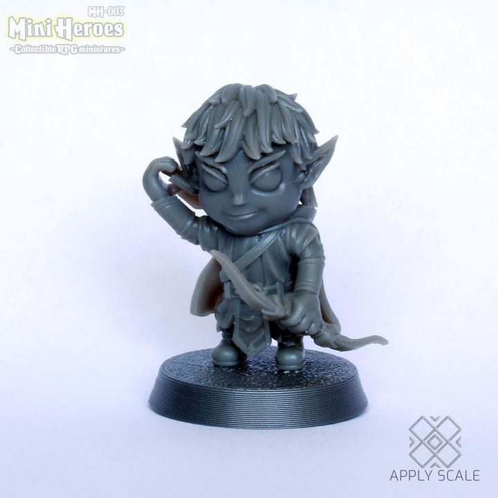 3D Printable Mini Heroes - Collectible RPG Miniatures (Ranger, Archer ...