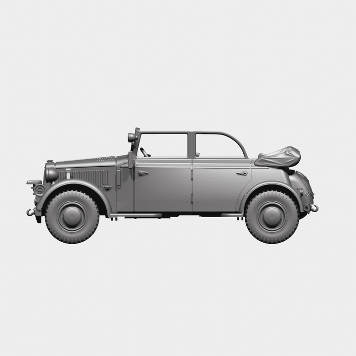 3D Printable Horch 901/40 (Kfz.21) (Rommel car) (Germany, WW2) by Wargame3d