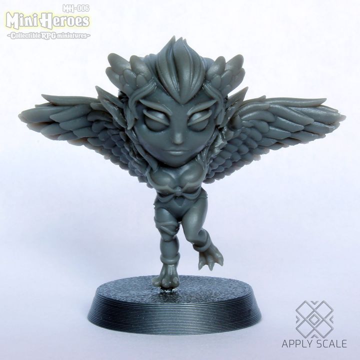 3D Printable Mini Heroes - Collectible RPG Miniatures (Harpy, Encounter ...