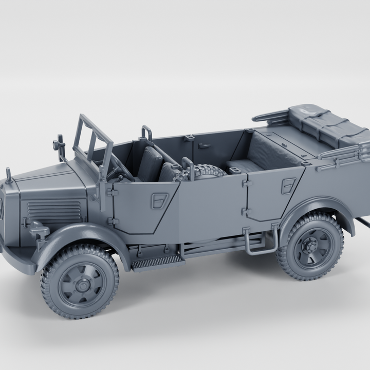 3D Printable STL PACK - 16 STEYR+HORCH+MERCEDES BENZ Military cars of ...