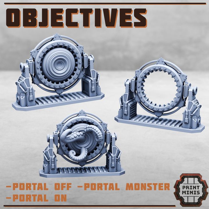 3D Printable Wargaming Objectives by Print Minis