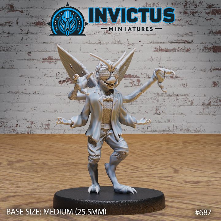 3D Printable Doctor Fly Set / Cyberpunk Humanoid Insect Hero ...