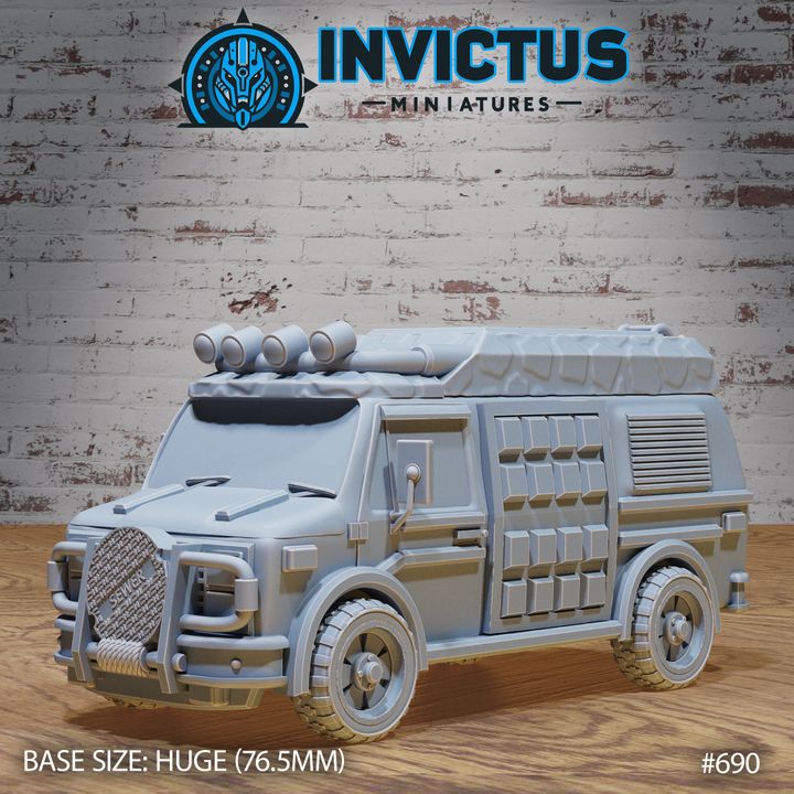 3D Printable Sewers Bus / Cyberpunk Underground Roving Vehicle / Alien ...