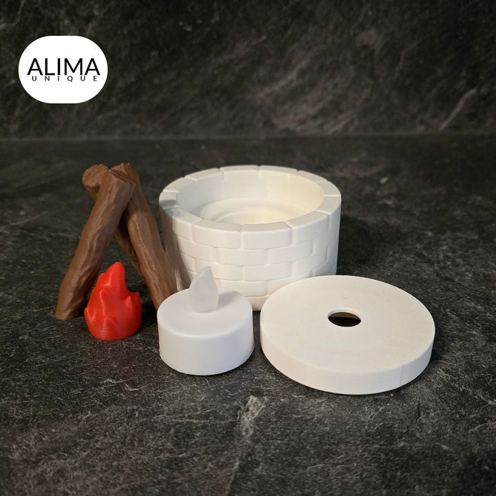 3D Printable GLOWING FIRE BOWL by ALIMA UNIQUE DESIGNS