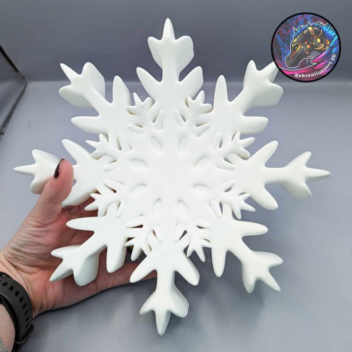 3D Printable Snowflake Key Bowl by Kirsten M