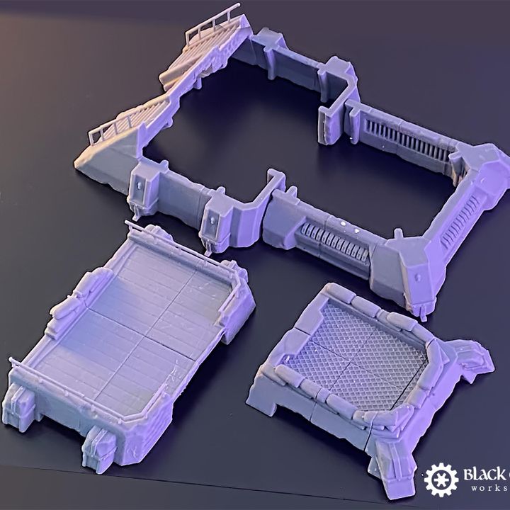 3D Printable Warset modular large bunker by BLACK COG Workshop
