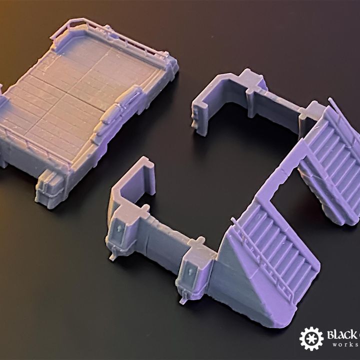 3D Printable Warset modular large bunker by BLACK COG Workshop