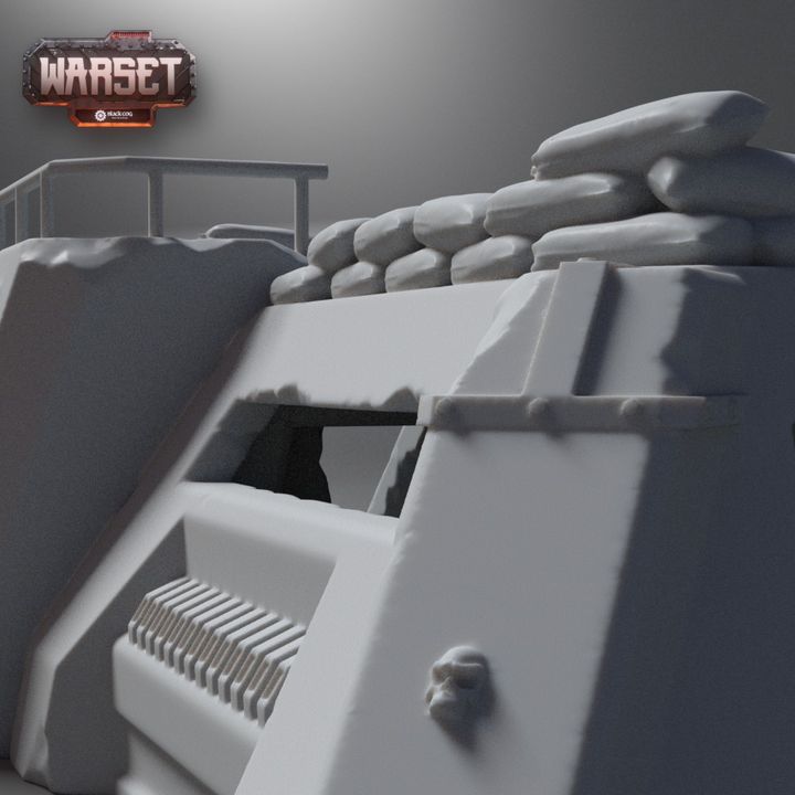 3D Printable Warset modular large bunker by BLACK COG Workshop