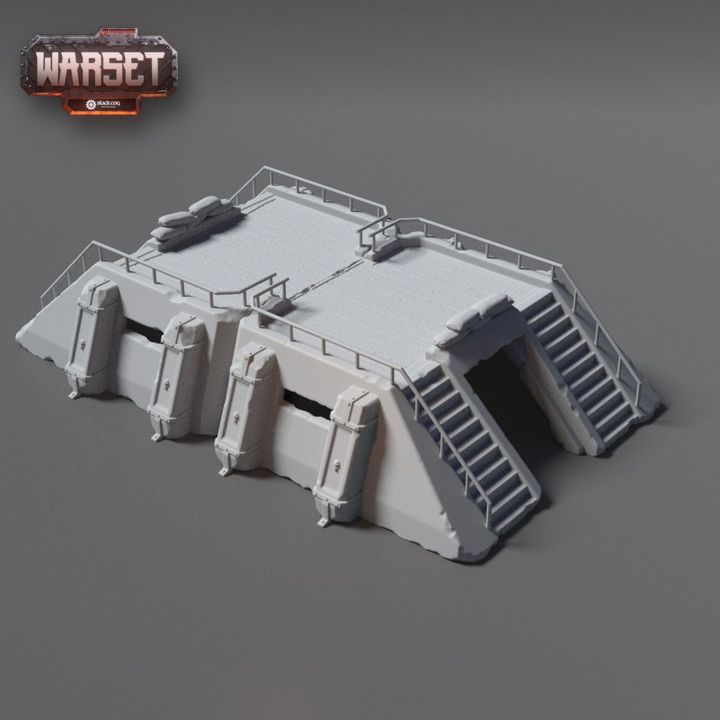 3D Printable Warset modular large bunker by BLACK COG Workshop