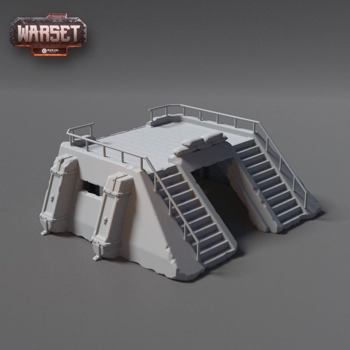 3D Printable Warset modular large bunker by BLACK COG Workshop