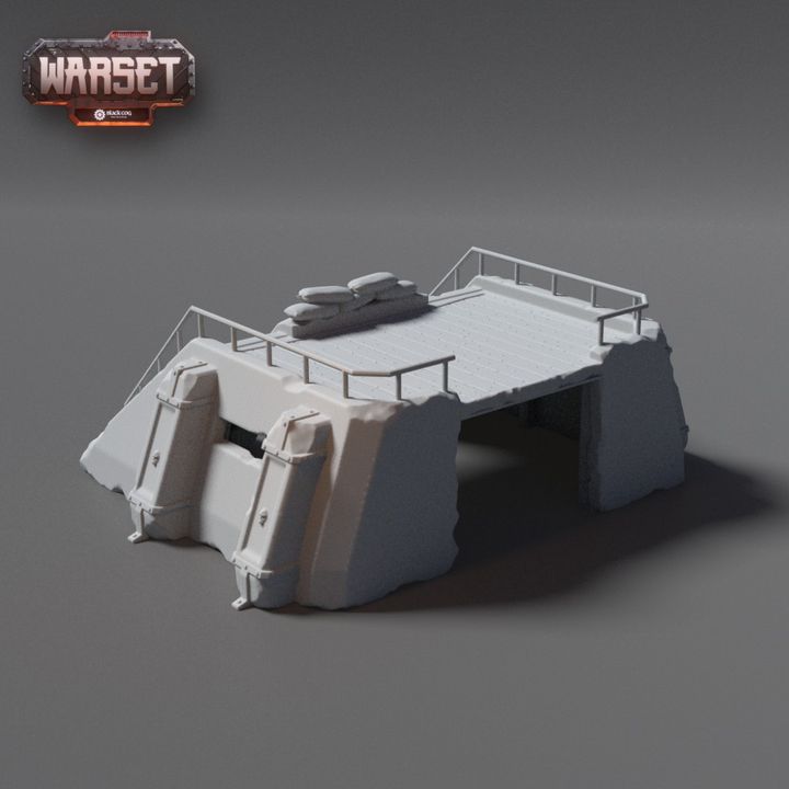 3D Printable Warset modular large bunker by BLACK COG Workshop