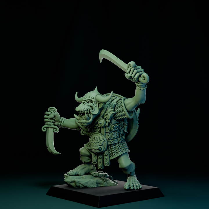 3D Printable The Longsnouts - Orc Command Group by The Longsnouts