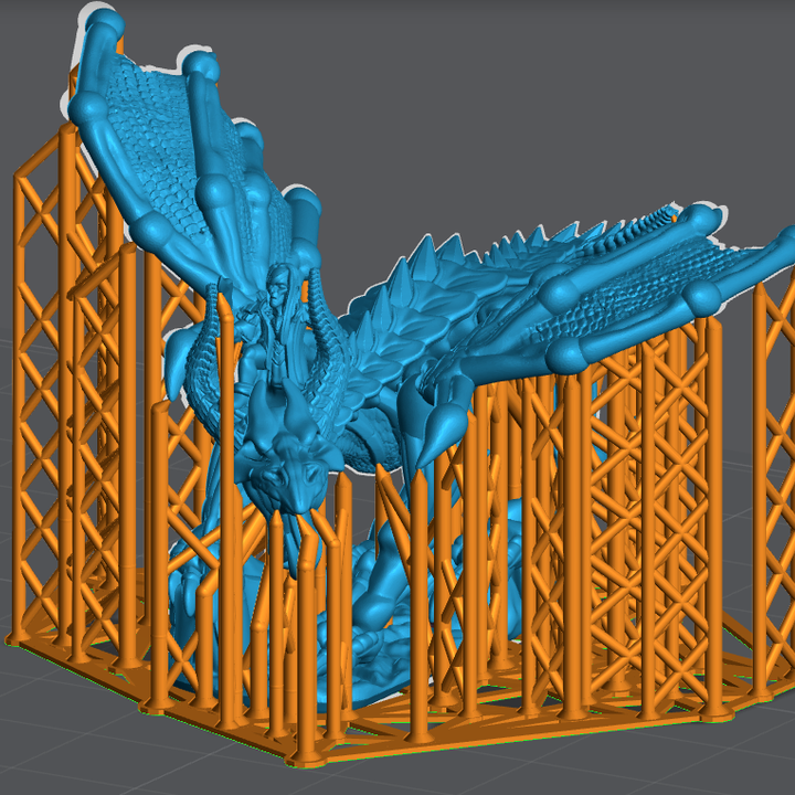 3D Printable Blood and rum: Corpse Dragon with vampire rider (10mm ...