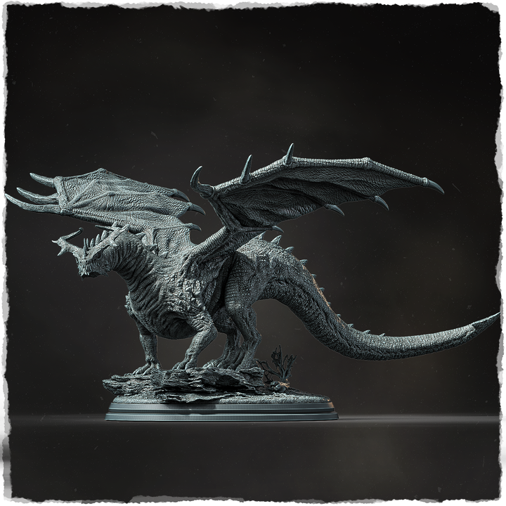 3D Printable South European Dragon by Evox Arts