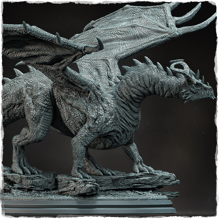 3D Printable South European Dragon by Evox Arts