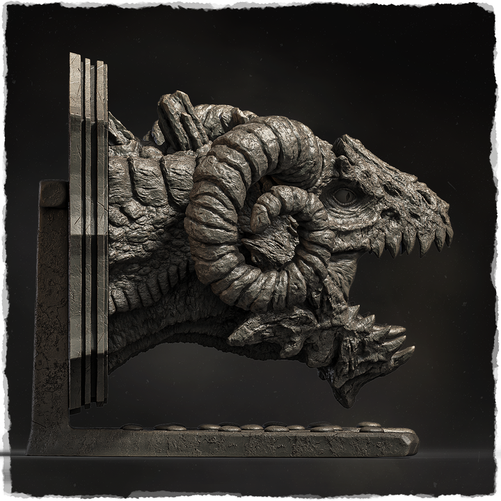 3D Printable Icelandic Dragon (head trophy) by Evox Arts