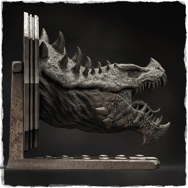 3D Printable Taldragar (head trophy) by Evox Arts