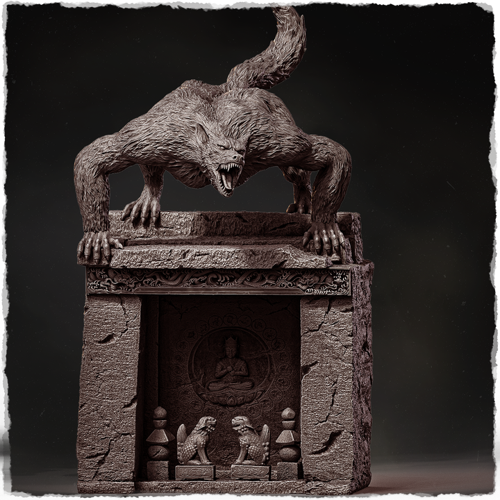 3D Printable Lang Yao, the Wolf Demon by Evox Arts