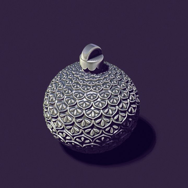 3D Printable A Christmas tree ball. casting model. by Viktoriya Kabanova